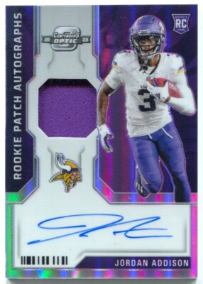 2023 Contenders Optic Jordan Addison Rookie Autograph Patch Auto #/75 ...
