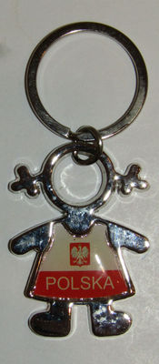 Poland Polish Polska Eagle Girl Key Ring | eBay