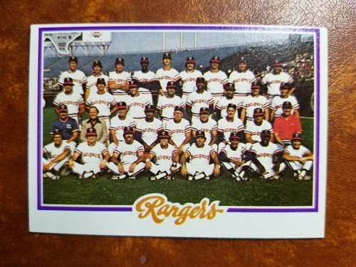 VINTAGE TEXAS RANGERS TEAM PHOTO CARD #359 1978 TOPPS MLB BASEBALL | eBay