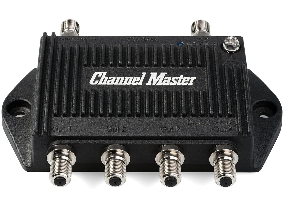 TV Antenna Distribution Amplifier, TV Antenna Signal Booster with 4 ...