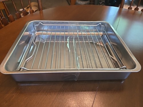IKEA Koncis 16"x12.5" Stainless Steel Roasting Pan w/ Rack 100.990.53 ...