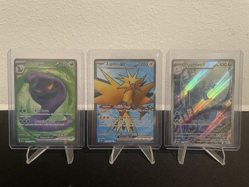 Pokemon SV 151 Lot - Zapdos Ex, Arbok Ex, Dragonair IR | eBay