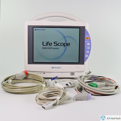 Nihon Kohden BSM-6301A Life Scope Patient Monitor with AY-631P Patient ...