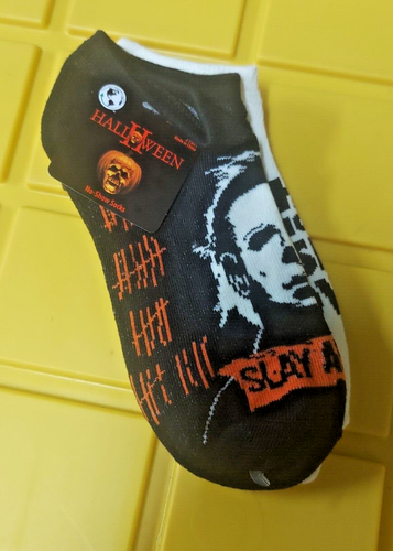 HALLOWEEN II no show socks Michael Myers Horror Slay All Day NWT John ...