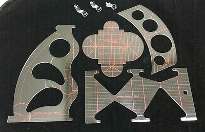 Quilting Template Sampler Set (C) with One Free Clarity Ruler Foot | eBay