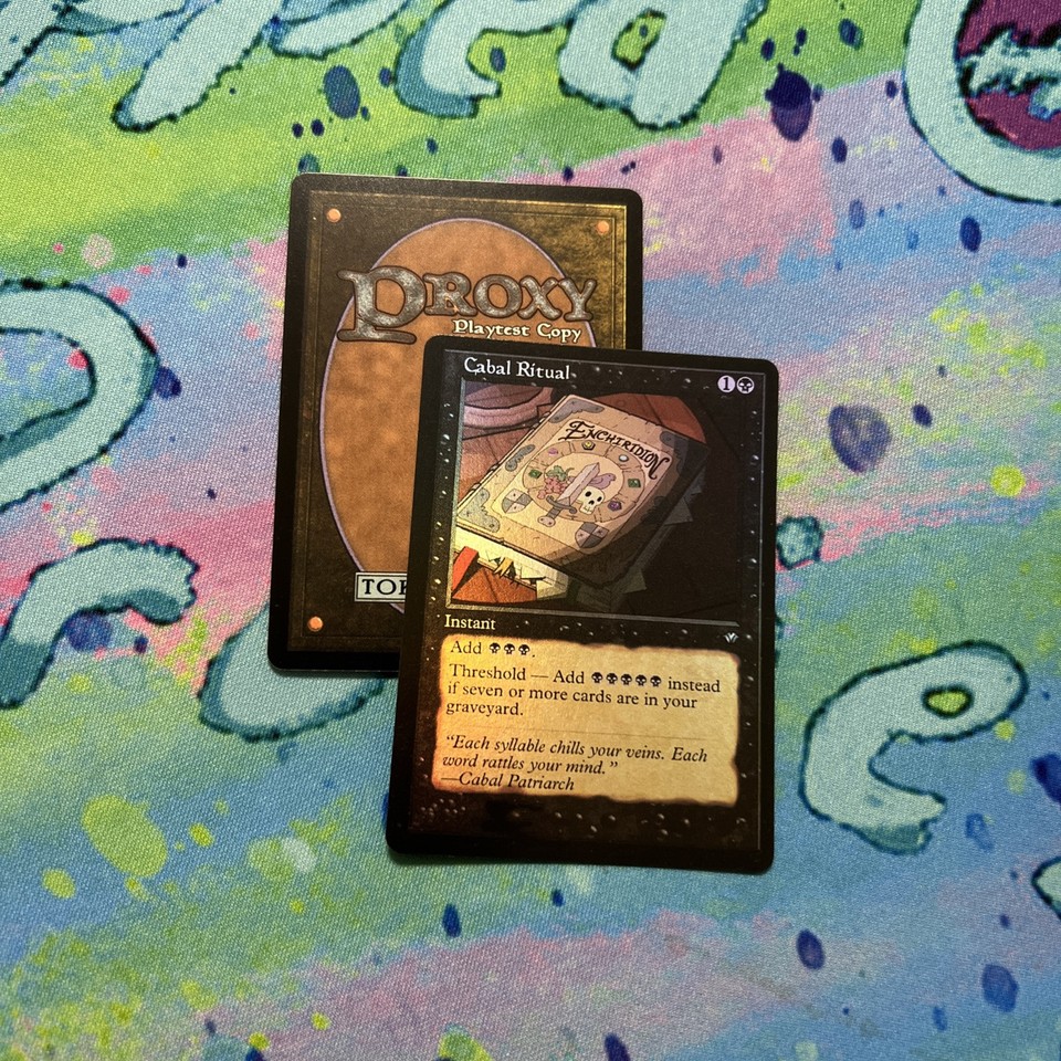 DIY Cabal Ritual Retro Art Foil Mtg Play Test Card Adventure Time ...