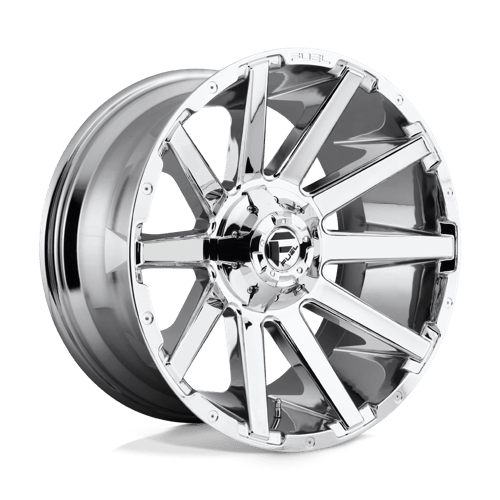 (SET 4) Fuel 1PC D614 Contra 20x10 6x135/6x139.7 -19mm Chrome Plated ...