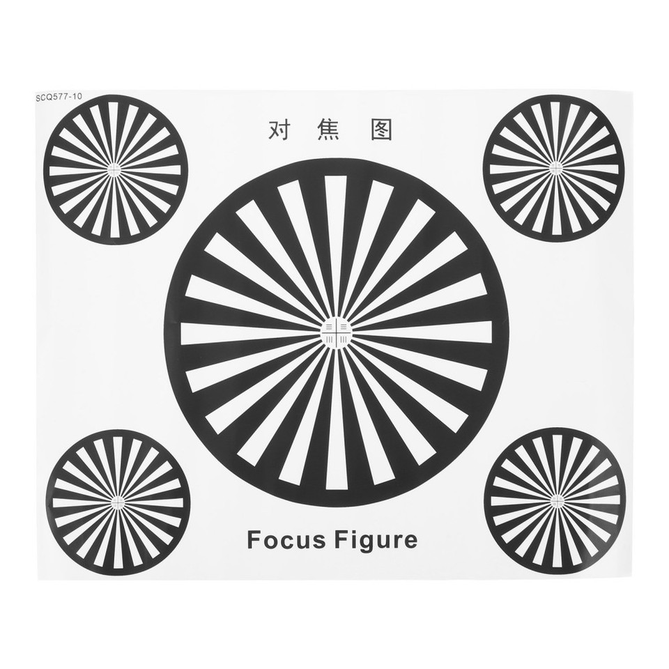 Lens Calibration Chart: Camera Focus Alignment Tool - Back and Front ...