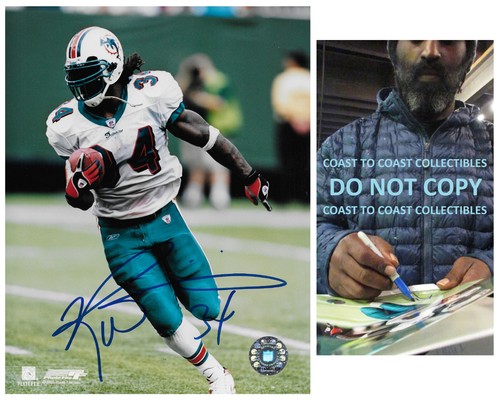 Ricky Williams signed Miami Dolphins football 8x10 photo COA proof ...