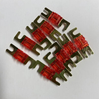10 Pack 50 Amp Mini ANL Fuse Gold for Car Audio Auto Marine Audio | eBay