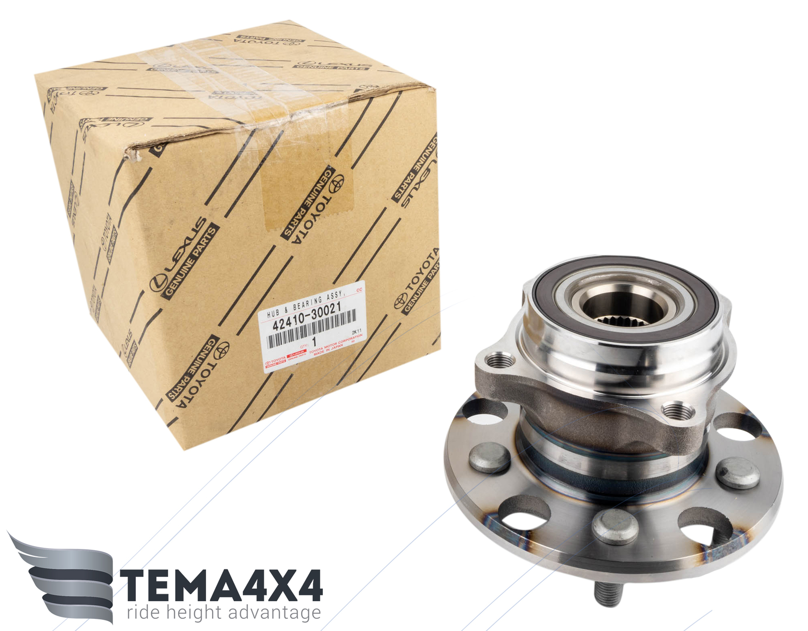 Genuine OEM Rear Bearing & Hub for Lexus Toyota 42410-30021 4241030021 ...