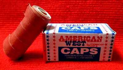 American West Caps For Repeating Toy Pistols 250 Shots Strombecker ...