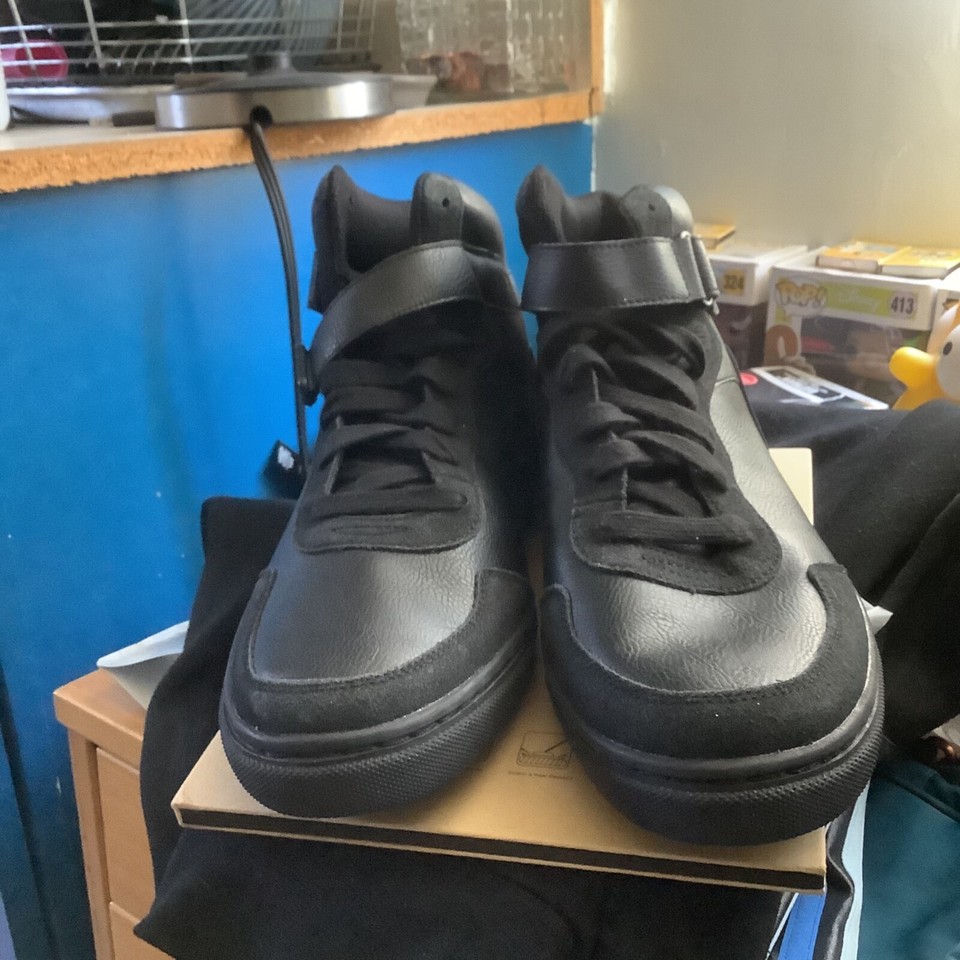 DADA SUPREME MEN'S HIGH TOP FASHION SNEAKERS BLACK DS1006 | eBay