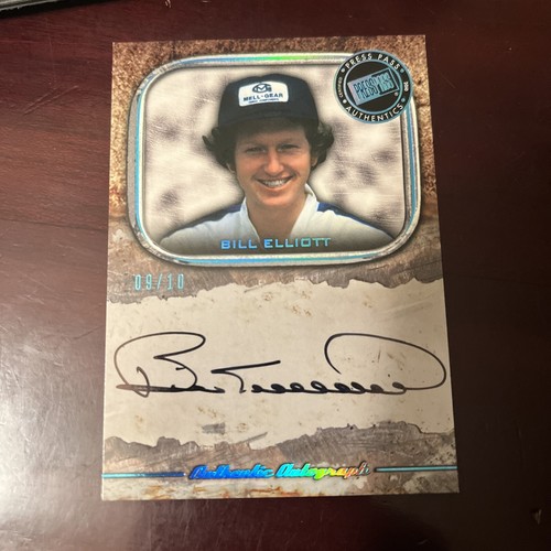 Bill Elliott 9/10 Authentic Autograph Autographed Door # Press Pass ...