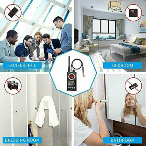 PRO RF BUG DETECTOR FREQUENCY SCANNER SWEEPER HIDE Camera GSM GPS ...