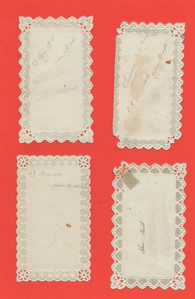 Serie 4 Religious Pious Image Canivet Paper Cutout 1903 | eBay