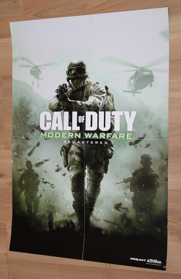 CALL OF DUTY Infinite Warfare / Modern Warfare Remasteres Poster PS4 ...