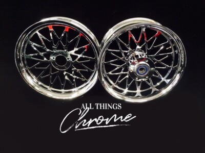 NINJA 300 FAT TIRE CHROME BANDIT WHEELS 12-20 KAWASAKI NINJA ZX-14R | eBay