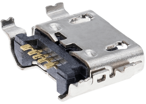 Charging port soldering required - 05 Pin - Micro B - 4 Anchor Points ...