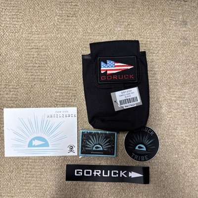 GORUCK Simple Side Pocket Black Molle Webbing + Tribe June 2025 Patch ...