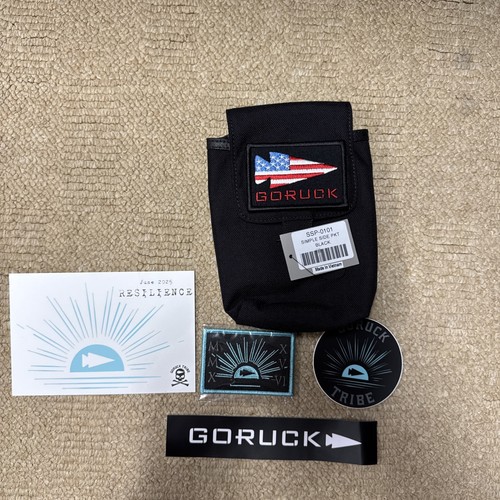 GORUCK Simple Side Pocket Black Molle Webbing + Tribe June 2025 Patch ...