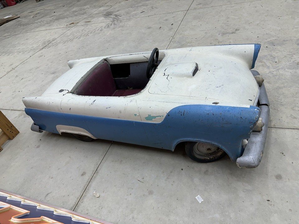 RARE ORIGINAL Vintage 1955 Ford THUNDERBIRD Power Car JR OLD T-BIRD Go ...