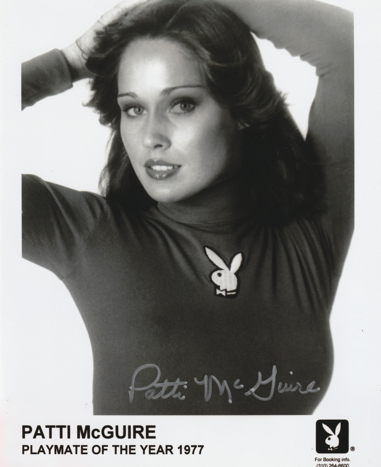 PATTI MCGUIRE AUTO'D SIGNED PLAYBOY PROMO HEADSHOT 8X10 PHOTO PMOY 1977 ...