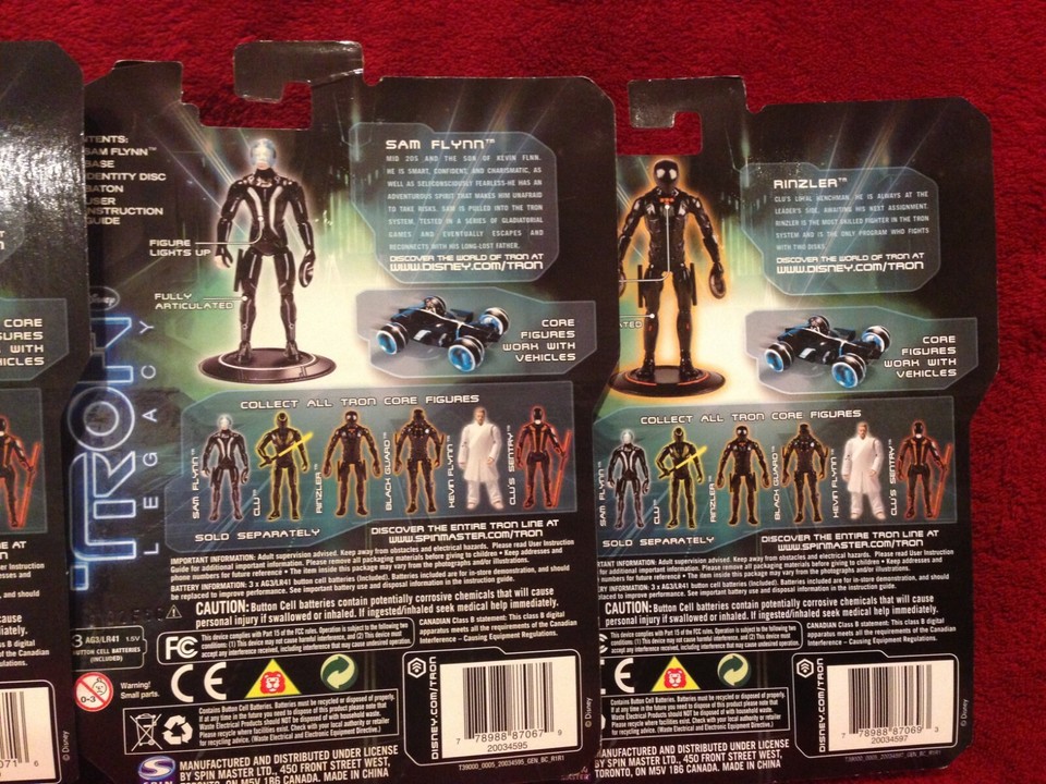Tron Legacy Action Figures Set of 4 Figures / BRAND NEW Factory Sealed ...