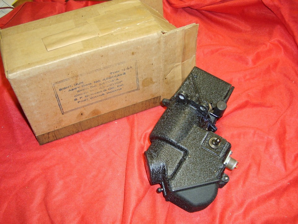 Vintage WW2 WWll GUN SIGHT Type N-6A Boeing B-17 B-24 P-61 Warbird ...