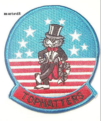 US.Navy F-14 Tomcat `VF-14 TOPHATTERS` Cloth Badge / Patch (F14-4) | eBay