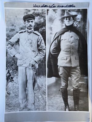 General Douglas MacArthur Wife Jean MacArthur Signed Autograph Article ...