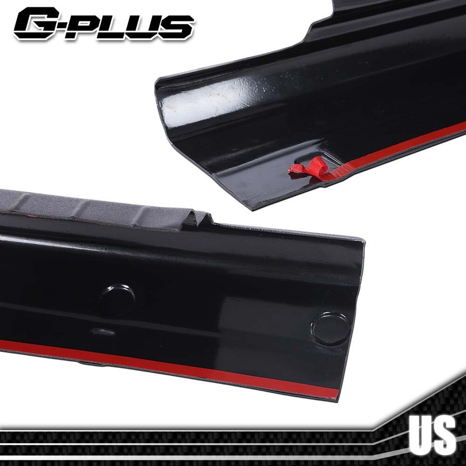 Fit For 14-18 Silverado 1500 Black Rocker Panel Protector Guard Covers ...