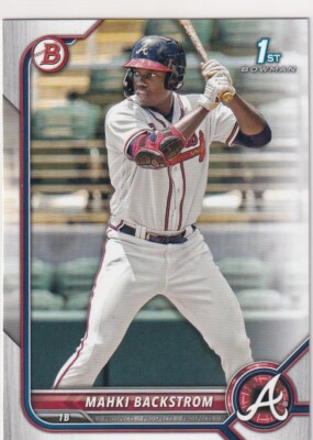 2022 BOWMAN 1ST RC MAHKI BACKSTROM FIRST ROOKIE ATLANTA BRAVES GE-3590 ...