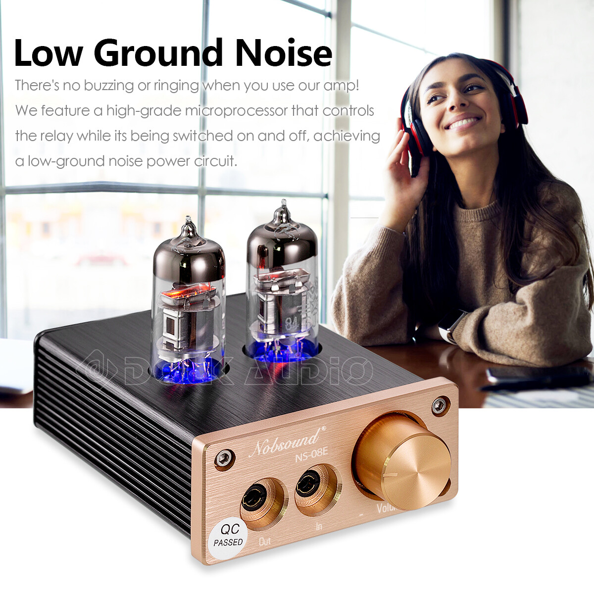 Nobsound Mini Vacuum Tube Headphone Amplifier Stereo HiFi Audio ...