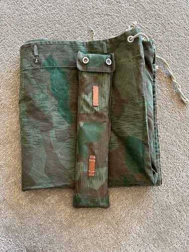 WWII WW2 Swiss Splinter Camo Zeltbahn Shelter Half German Original 1939 ...