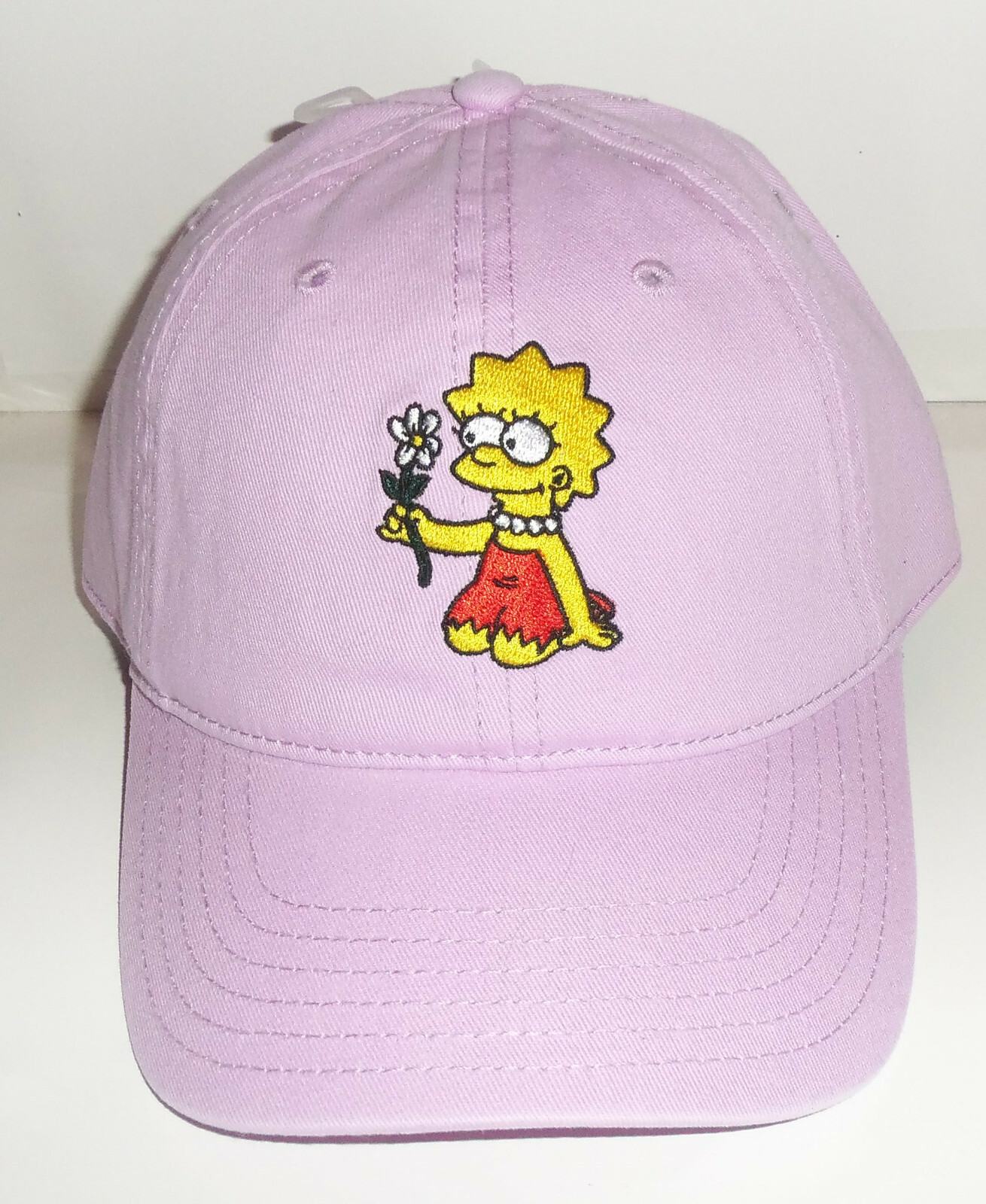 NWT THE SIMPSONS Lisa Simpson "Daisy" PINK BASEBALL HAT -- ADJUSTABLE ...