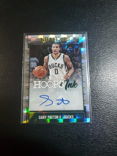 2017/18 Hoops INK Autograph #HI-GP2 Gary Payton II Bucks | eBay