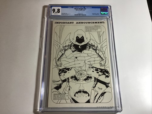 Moon Knight #35-CGC 9.8-1984 Marvel-1 RARE CGC ERROR-many Appearances🔥🔥 ...