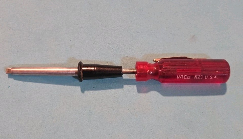 Vintage Vaco K23 Quick Wedge Screw Holding Red Pocket Screwdriver Clean ...