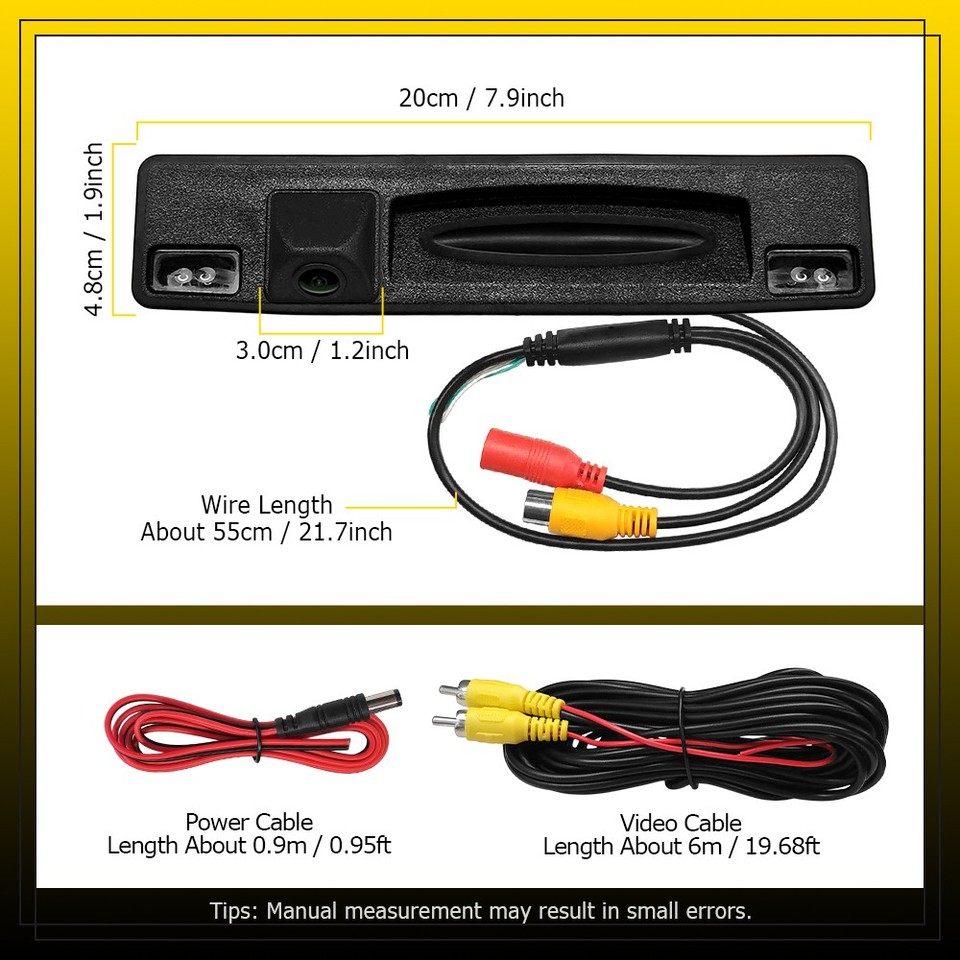Rear View Reversing Camera Kit W/ Cable Replacement For Ford Focus MK3 ...
