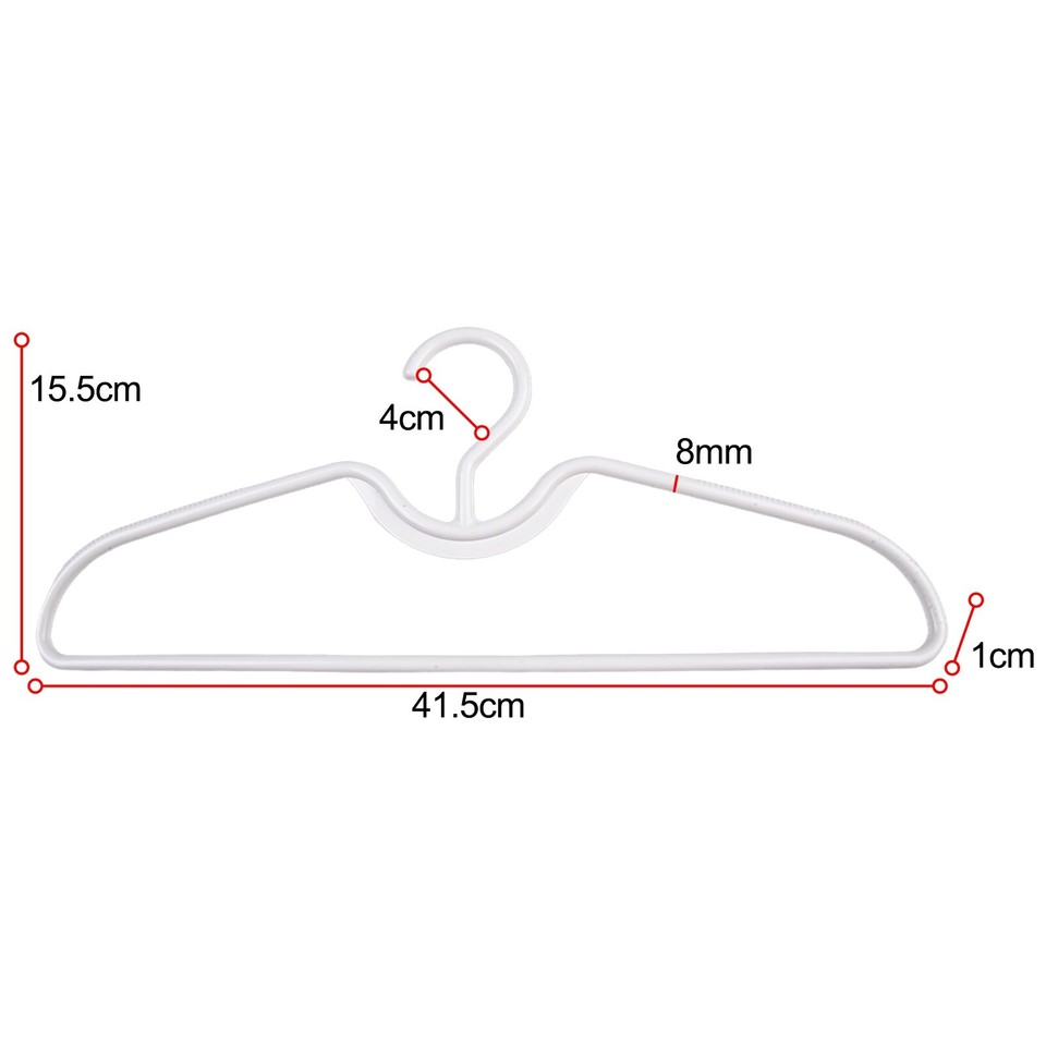Short Neck Hangers Coat Hanger Anti-slip Hanger Pack Of 10 Short Neck ...
