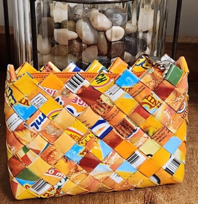 Candy Wrap Coin Purse Weave Bag Nestle Wrapper Coin Bag With Zipper 4 ...