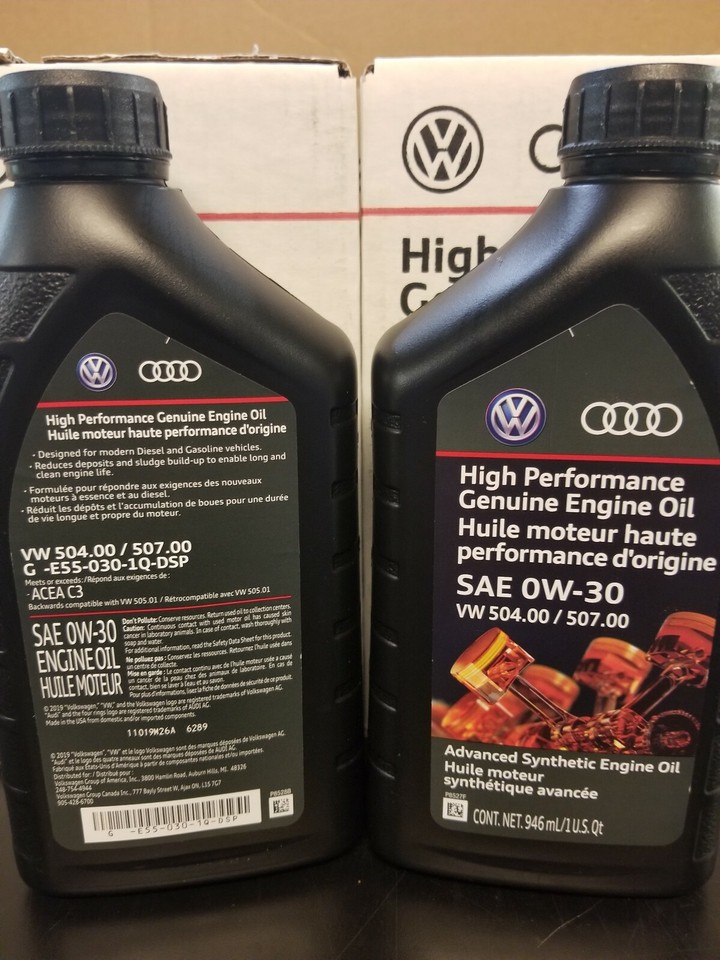 High Performance Genuine Engine Oil SAE 0W-30 VW 504.00 / 507.00 | eBay