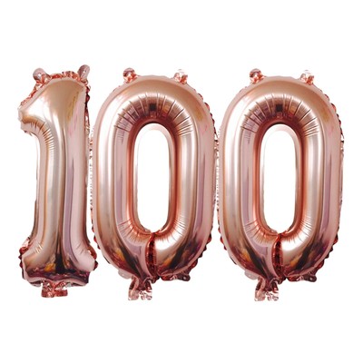 Number 100 Balloons 32 Inch Digital Balloon Alphabet 100th Birthday ...