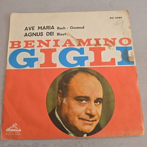 Beniamino Gigli Ave Maria Agnus Dei 45 Italy Press 1959 | eBay