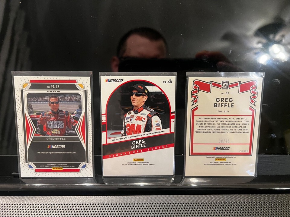 Greg Biffle Panini Prizm Flashback Autograph 47/99 | eBay