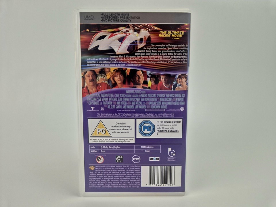 Speed Racer PSP UMD Video Movie 5056208801562| eBay