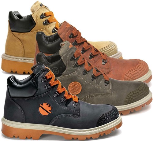 MENS LEATHER WORK SAFETY SHOES TRAINERS STEEL TOE CAP DIKE DINT H S3 ...