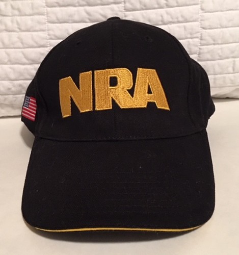 EUC NRA Hat with American Flag Baseball Cap Style Strapback Cotton | eBay