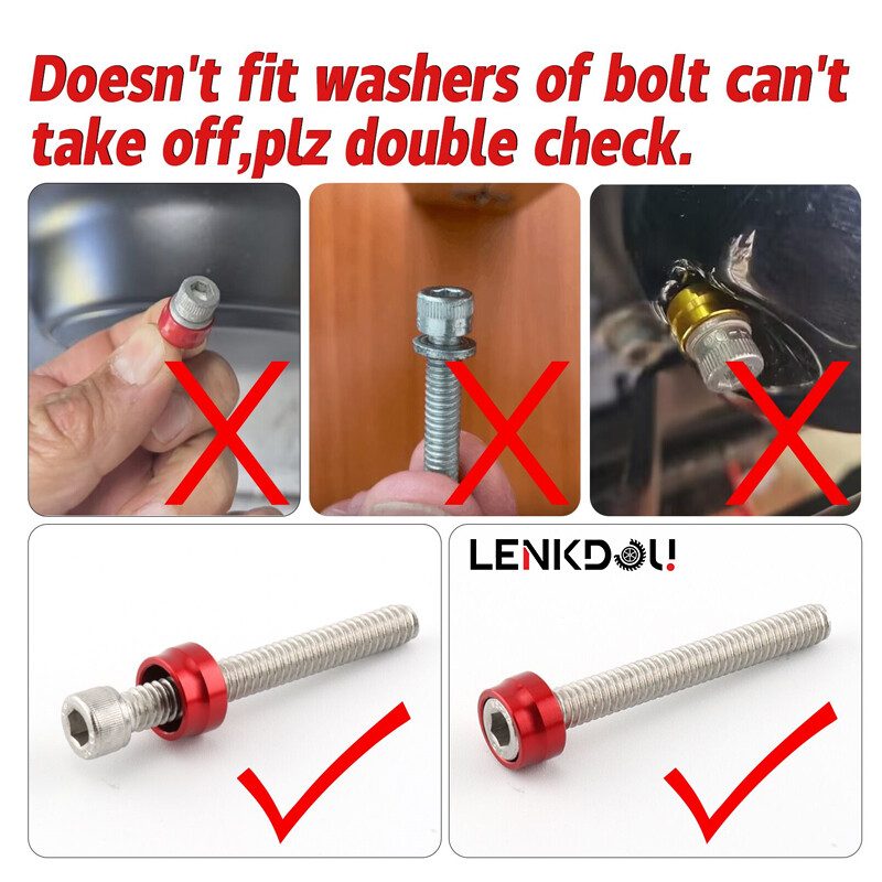 Red CNC Engine Bolts Cover Caps For Harley Touring Softail Dyna ...